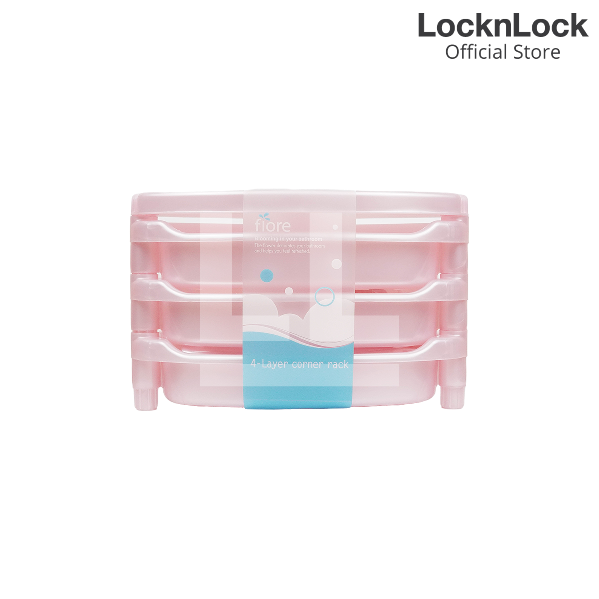 LocknLock Fiore Corner Rack 4 Layers Pink - HP396P | Lazada Indonesia