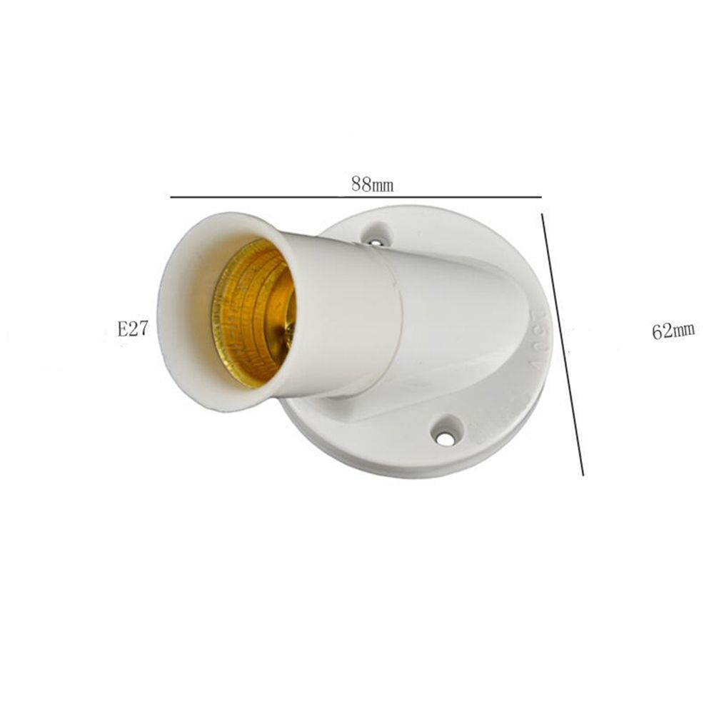 250V 6A Wall Mount Oblique Converter Plastic Base Socket Lamp Bases ...