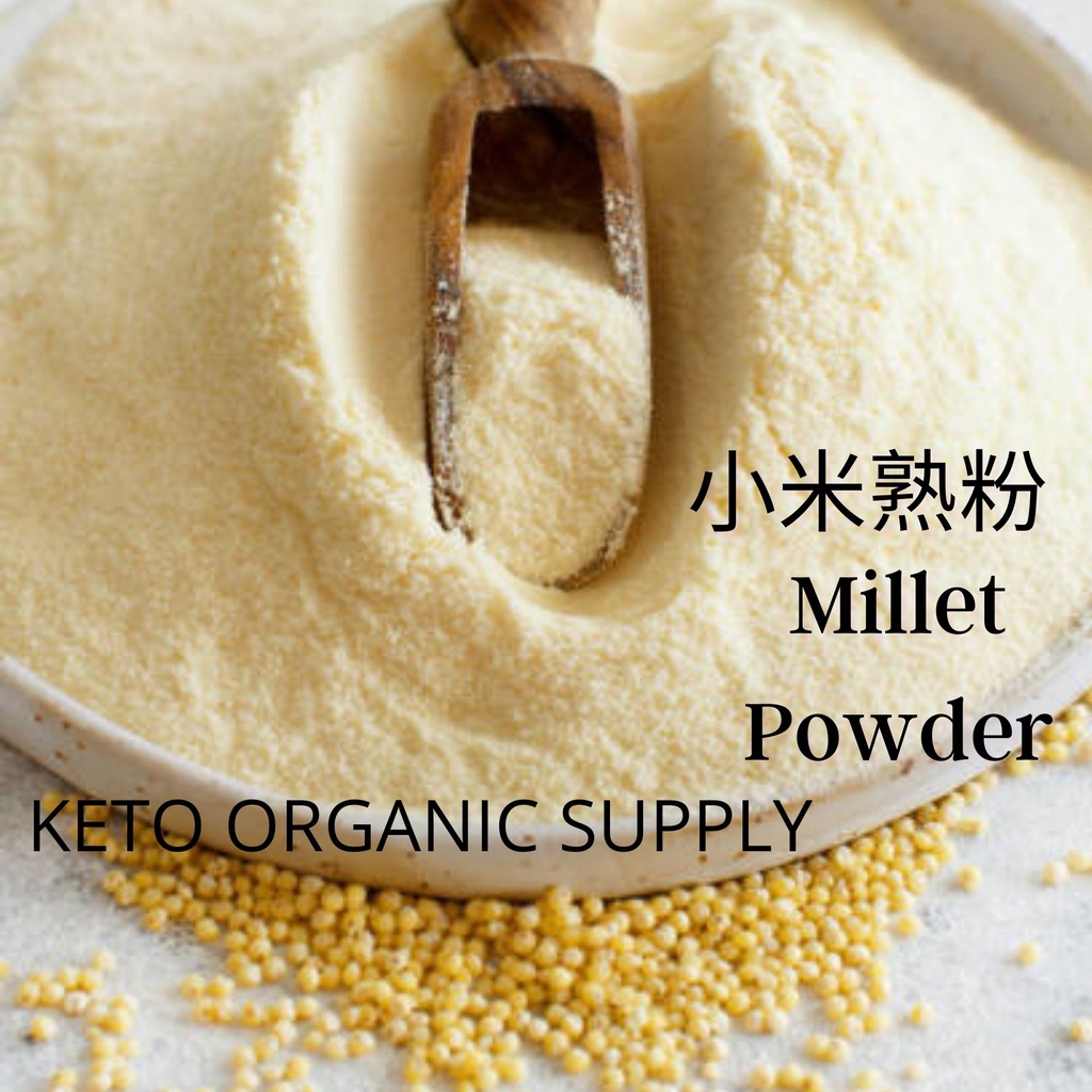 Millet Powder Organic (Cooked) 小米粉 100% Pure Millet Buckwheat Quinoa ...