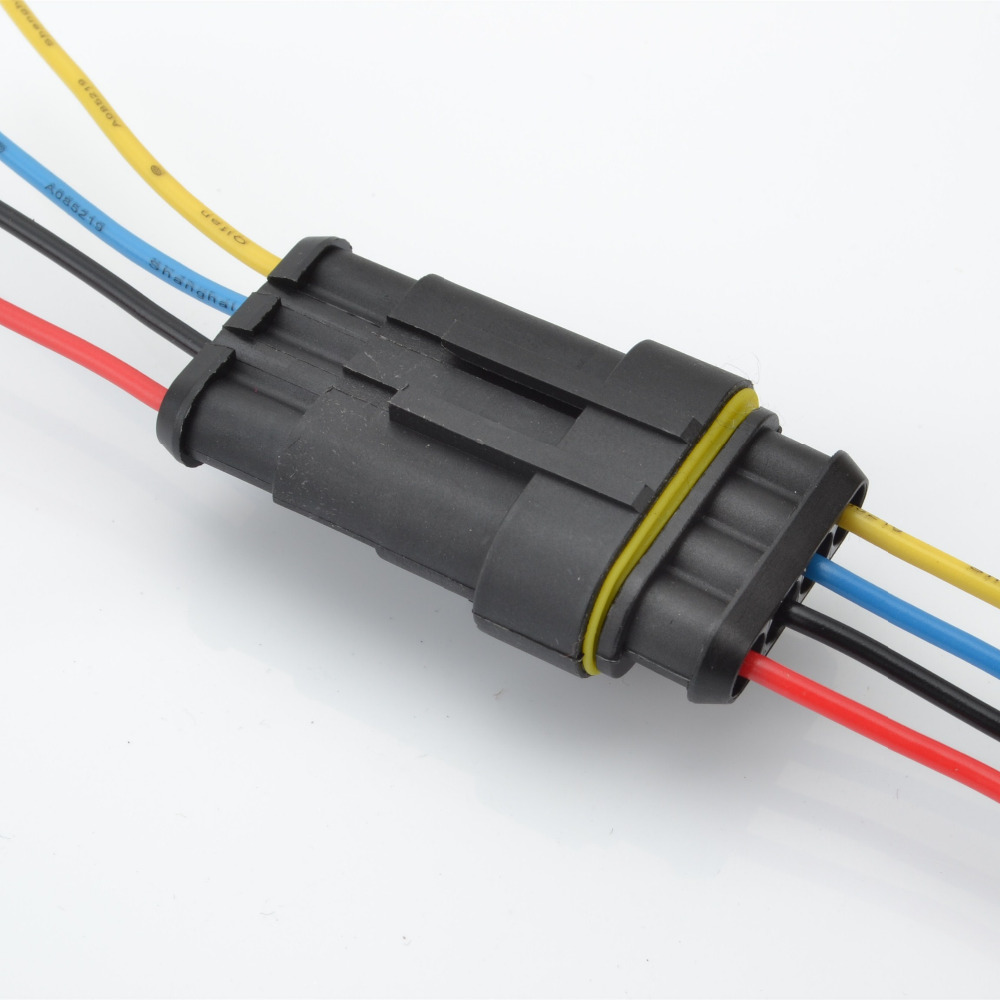 4p Auto Wire Connector 4 Way Auto Connector Male Female Waterproof ...