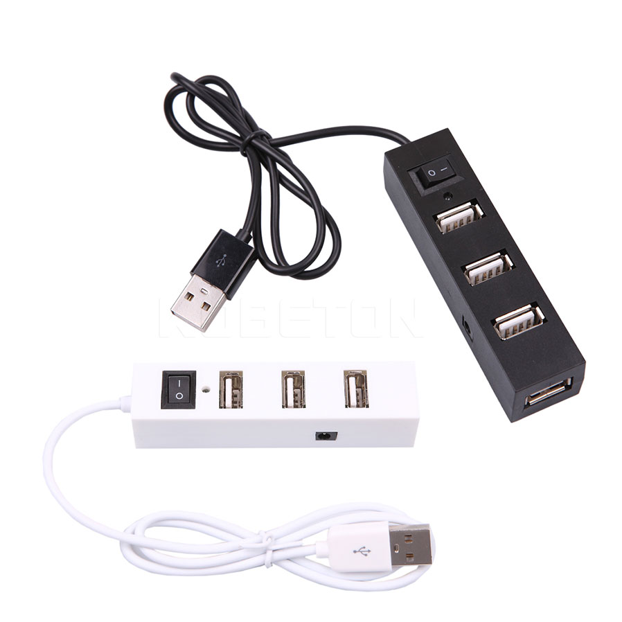 【TrendGlobe】Kebidu External Multi Hub Expansion 4 Ports USB 2.0 On/Off ...
