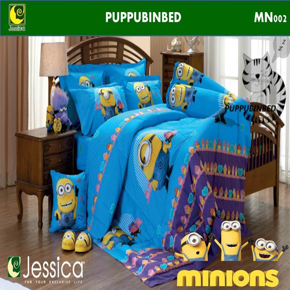 Jessica ชุดผ้าปูที่นอนลาย มินเนี่ยน Minions 6 ฟุต ไม่รวมผ้านวม รุ่น ...