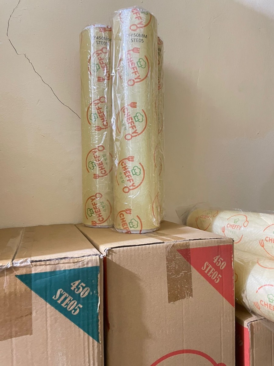 Cheffy Wrapping Film 45cm x 500m Plastik Wrap Makanan 500 Meter ...