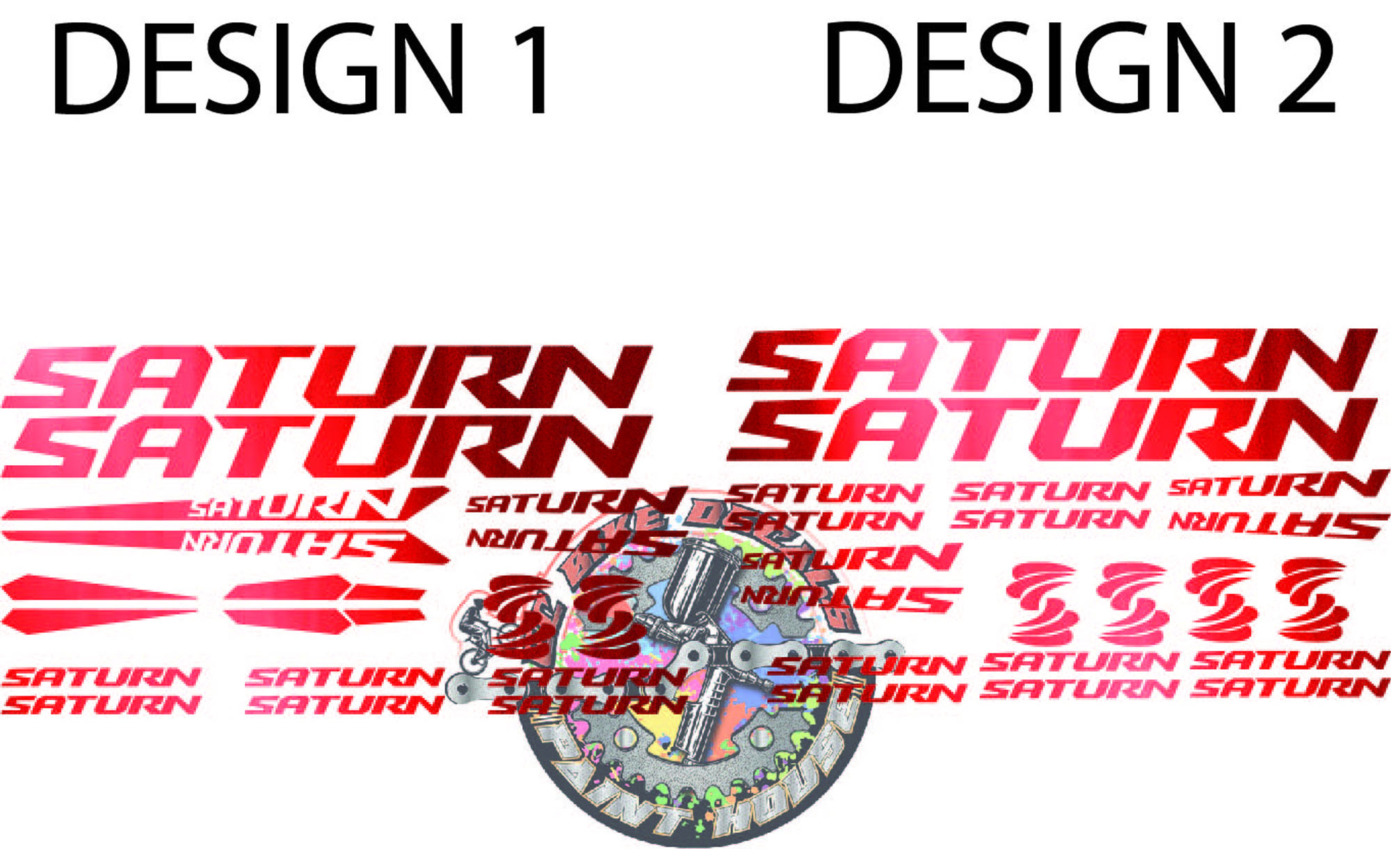 REFLECTIVE METALLIC SATURN FRAME DECALS | Lazada PH