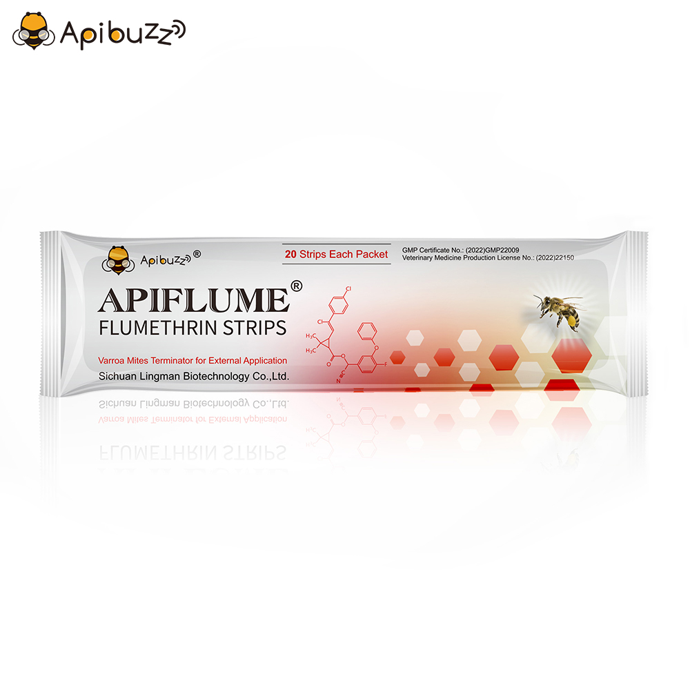 Apibuzz Apiflume 20-Strip Flumethrin Strips Varroa Mite Away Control in ...