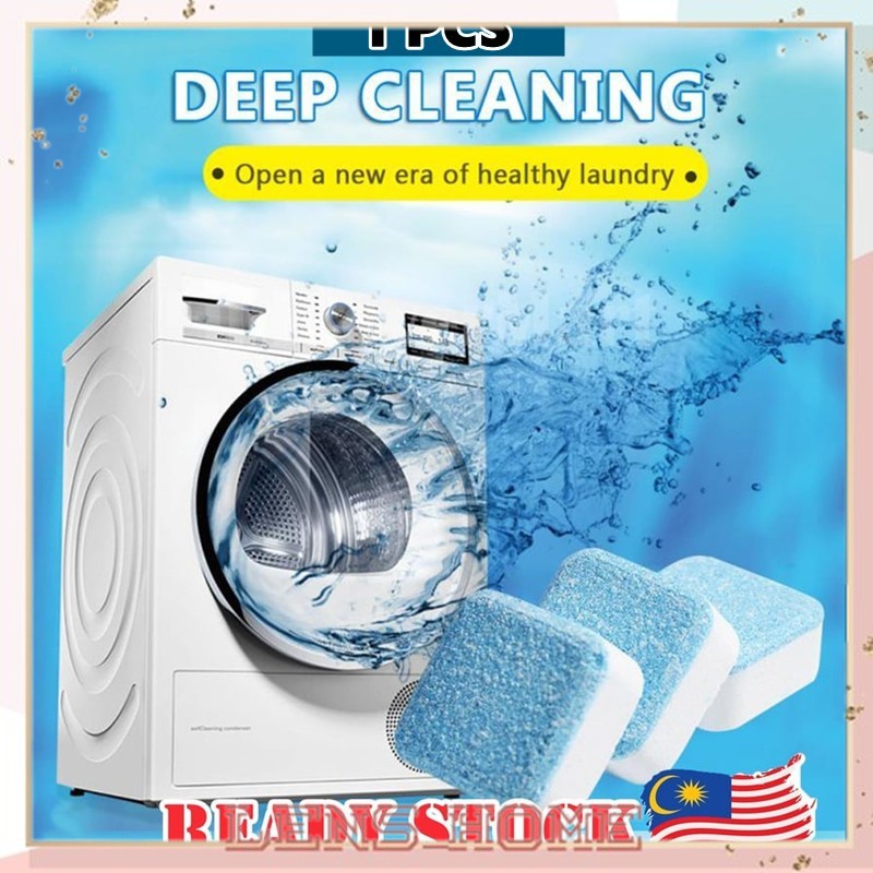 (1 PIECE) Useful Laundry Washing Machine Cleaner Tablet Descaler Deep ...