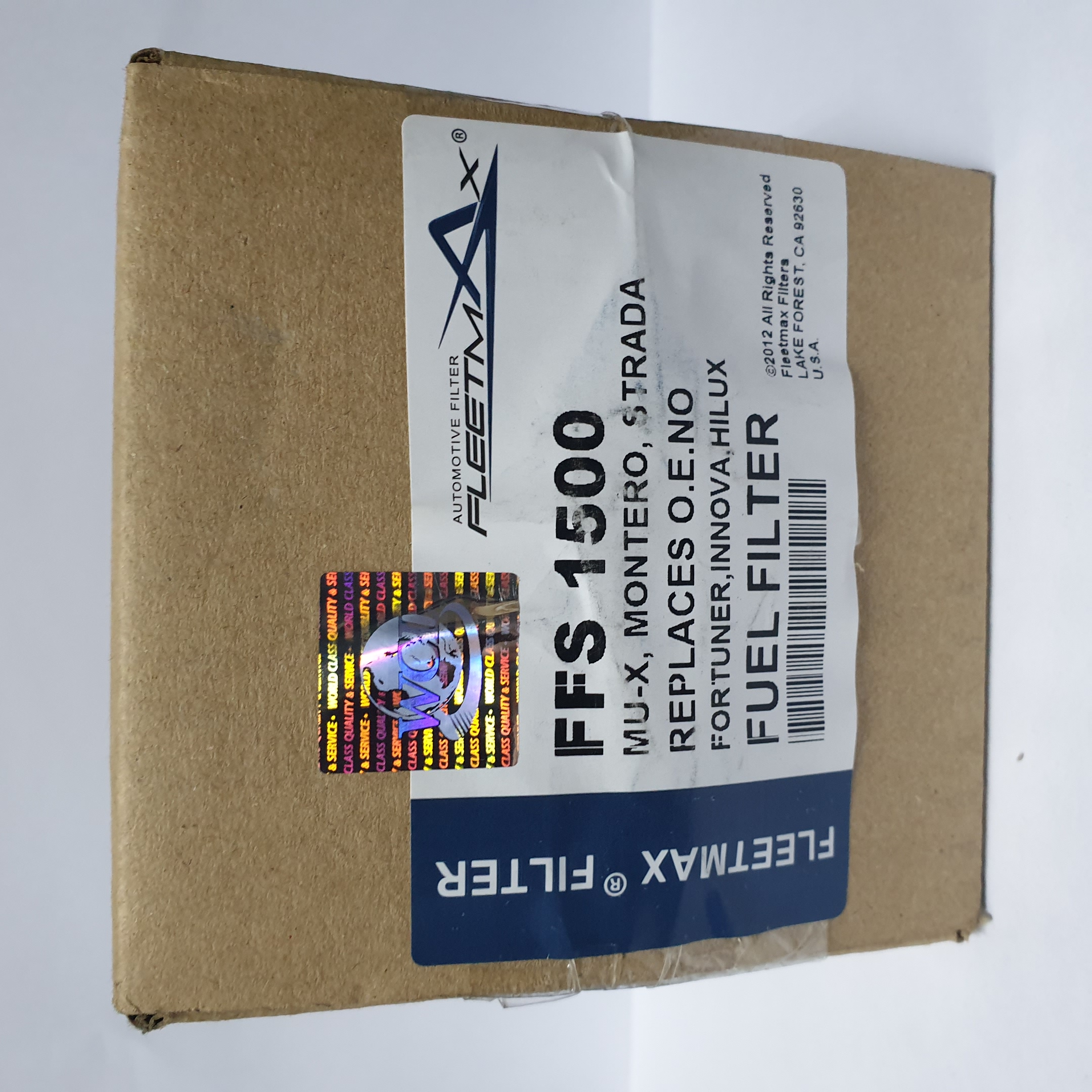 FLEETMAX Fuel Filter FFS1500 Toyota Innova/Fortuner/Hi-Lux 2005-2015 ...