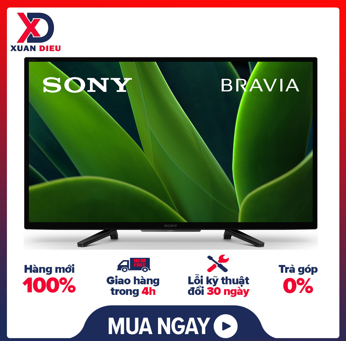 Tivi Sony 2K 32 inch KD-32W830K Mới 2022 Hệ điều hành Google TV, Remote ...