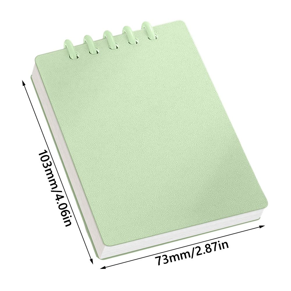 New A7 Pocket Notebook Loose-leaf Square Notepad Horizontal Line Inner ...