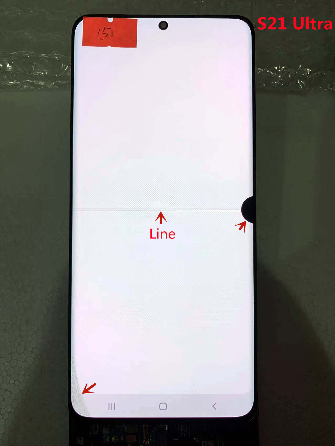 Original Super AMOLED Display Touch Screen For Samsung Galaxy S21 Ultra ...