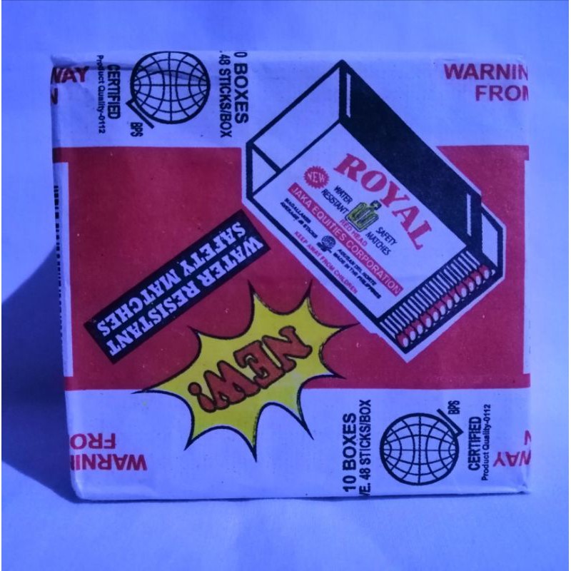 Safety Matches Posporo - Royal, Commando Fuego 1 pack (10 boxes ...