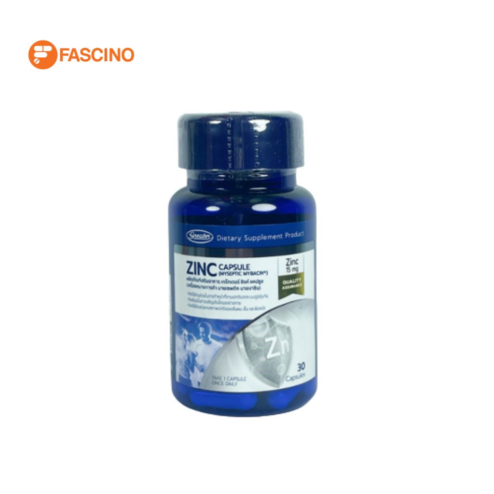 GREATER ZINC Capsule ผลิตภัณฑ์เสริมอาหารซิงค์ (30 แคปซูล) | Lazada.co.th