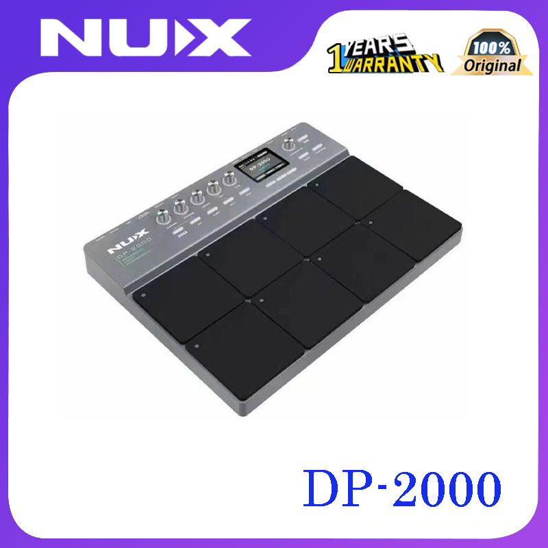 NUX DP-2000 8 Velocity Sensitive Percussion Pad and Digital Drum Kit ...