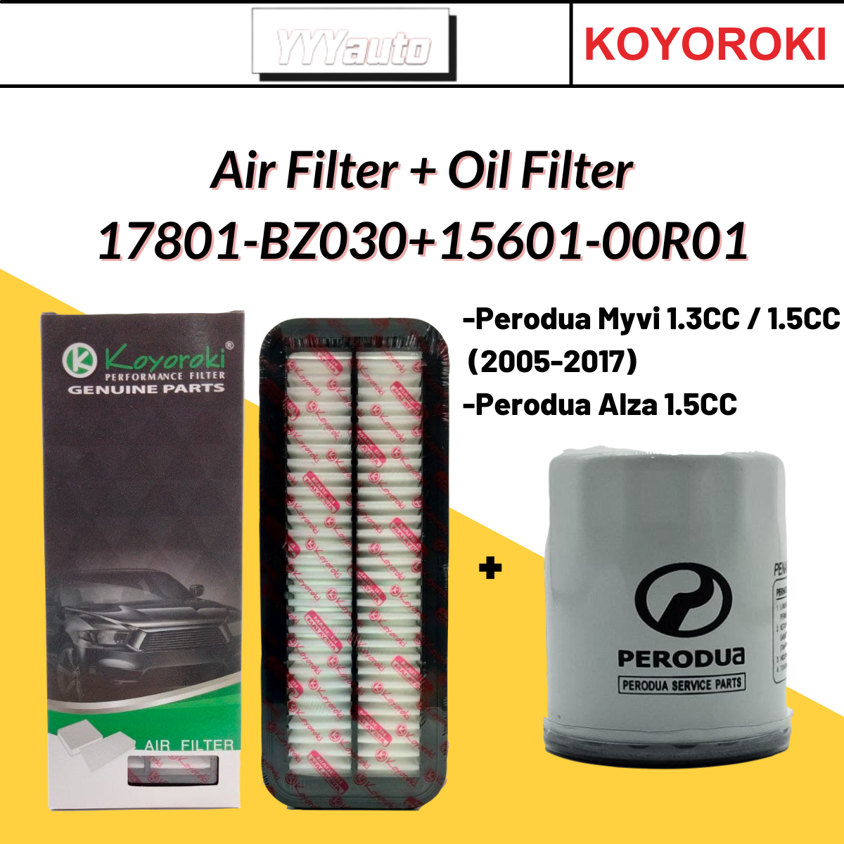 ORIGINALAir Filter Alza / Myvi + ORIGINAL Cabin Filter Perodua Myvi ...