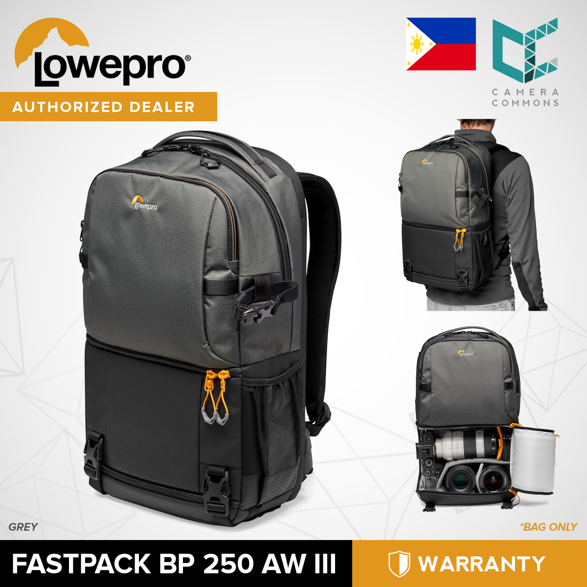Lowepro Fastpack Pro BP 250 AW III Backpack for Camera Gears | Lazada PH