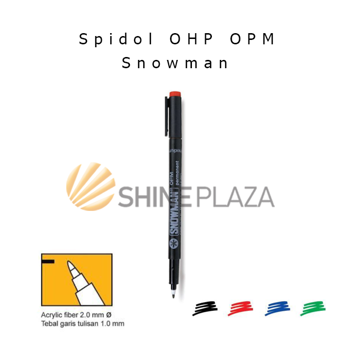 Spidol Permanent OHP OPM Snowman 1.0 | Lazada Indonesia