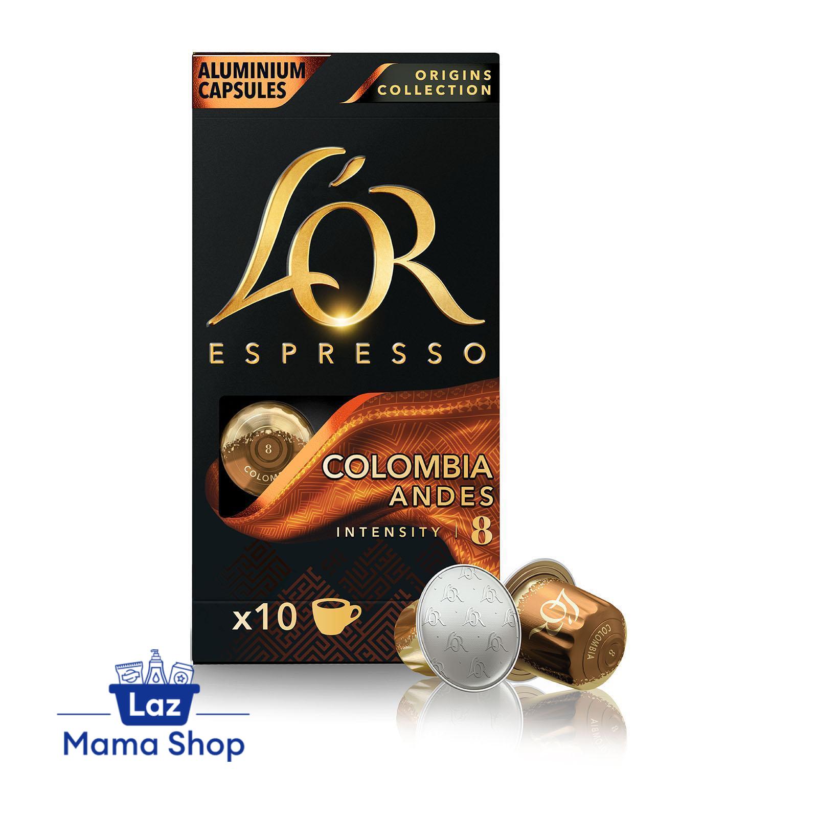 L'OR Espresso Colombia Intensity 8 Nespresso Compatible Coffee Capsules ...