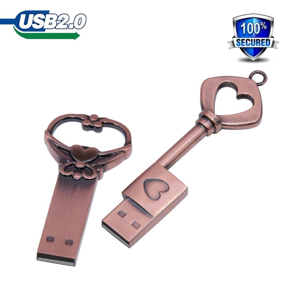64GB gift pen drive key memory stick creative flash drive USB GB retro ...
