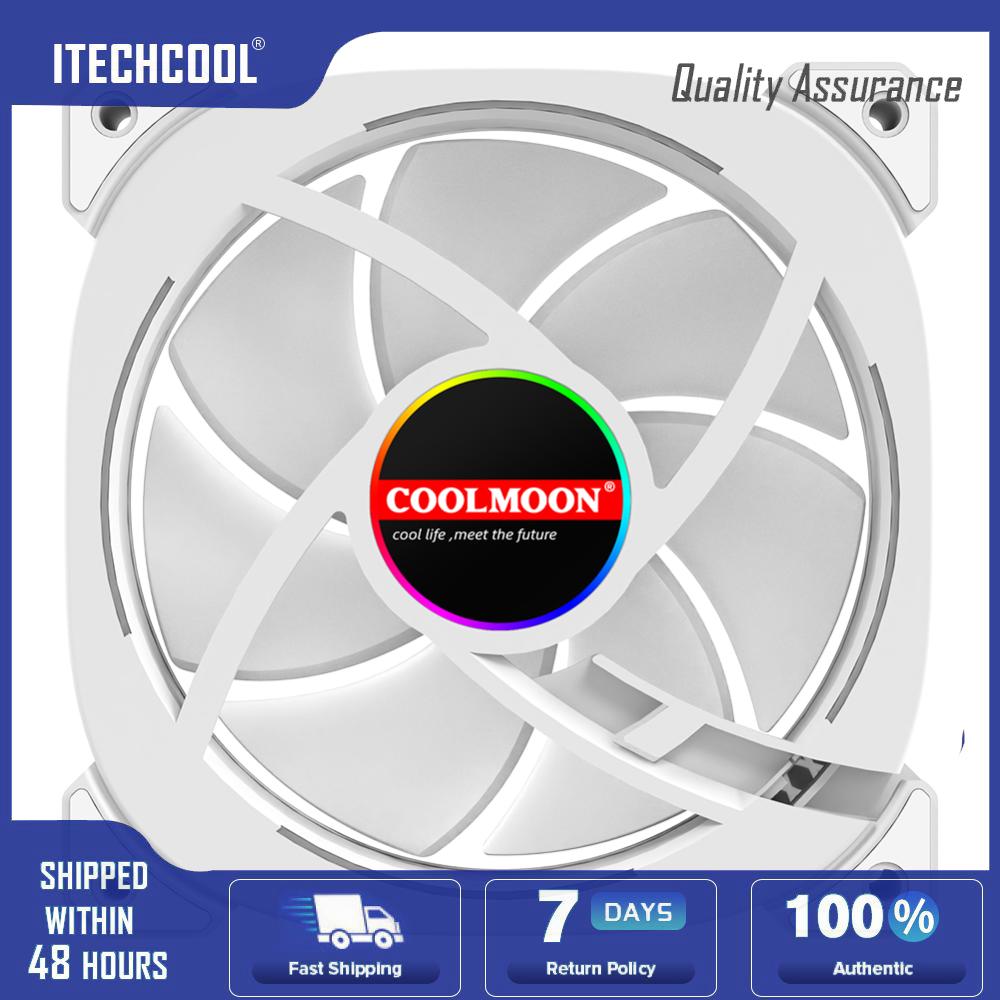 PC Computer Case Fan 6PIN 5V ARGB Fans 12cm PC Case Cooling Cooler Mute ...