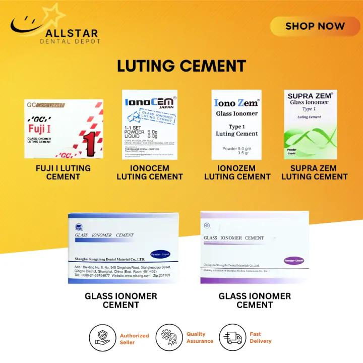 Allstar 3 Pairs GIC / Glass Ionomer Cement Filling Cement Bonding ...