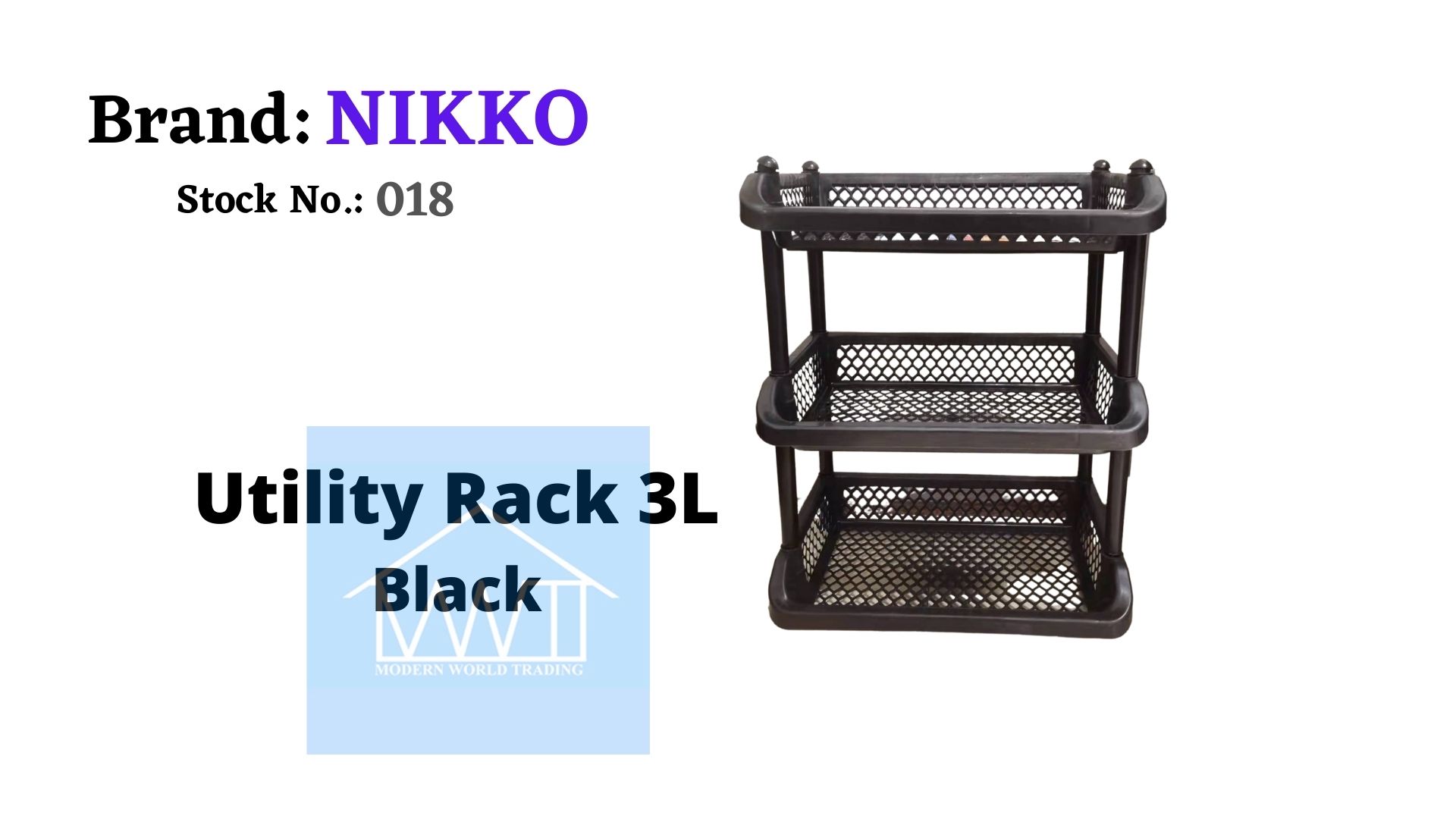 Multi-Purpose Rack Black 3 Layers NIKKO #018 | Lazada PH
