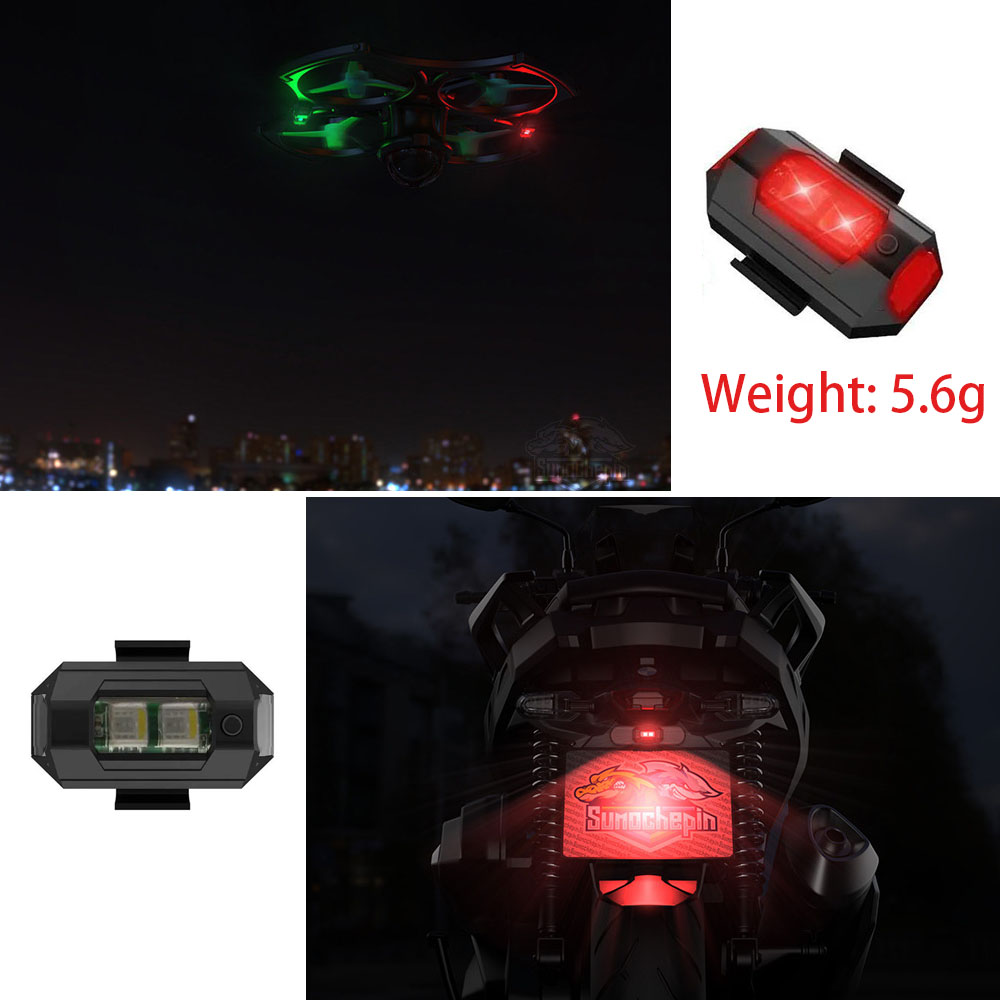 Universal LED Anti-collision Warning Light Mini Signal Light with ...