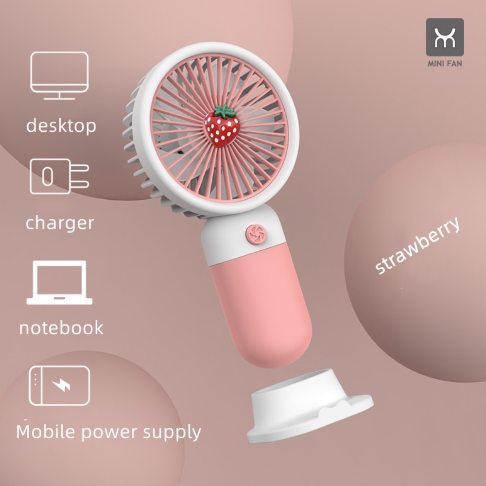 Portable Electric Fan Mobile Phone Stand Small Fan Handheld USB ...