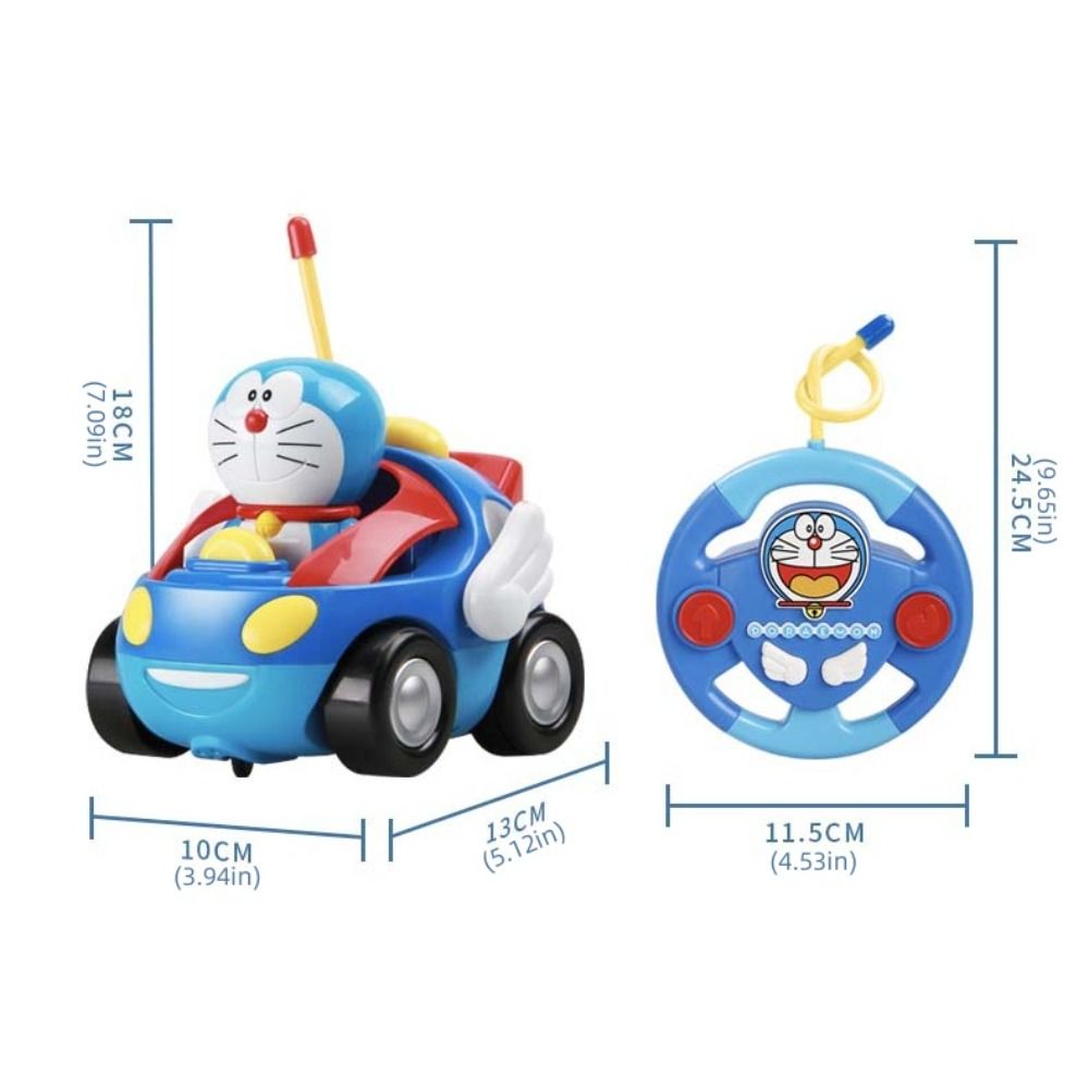 Creative Anime Hello KT Doraemon RC Toy Figure Model Vehicle Toy Remote ...