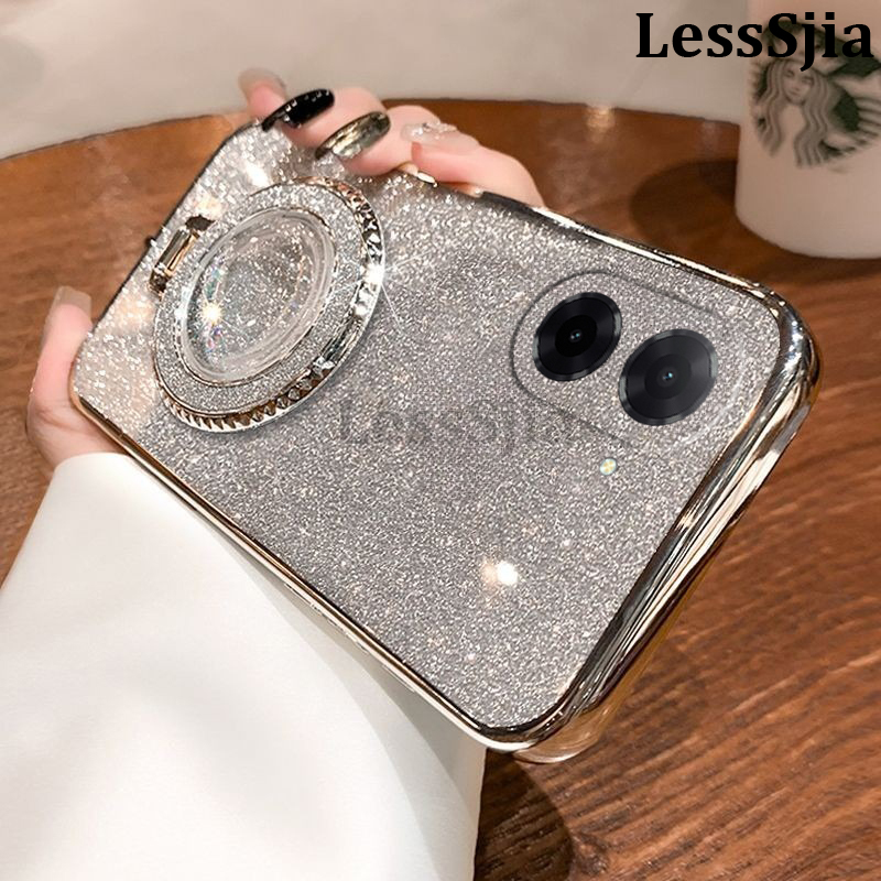 Phone cover Redmi A5 Back case with Liquid Glitter Quicksand hourglass ...