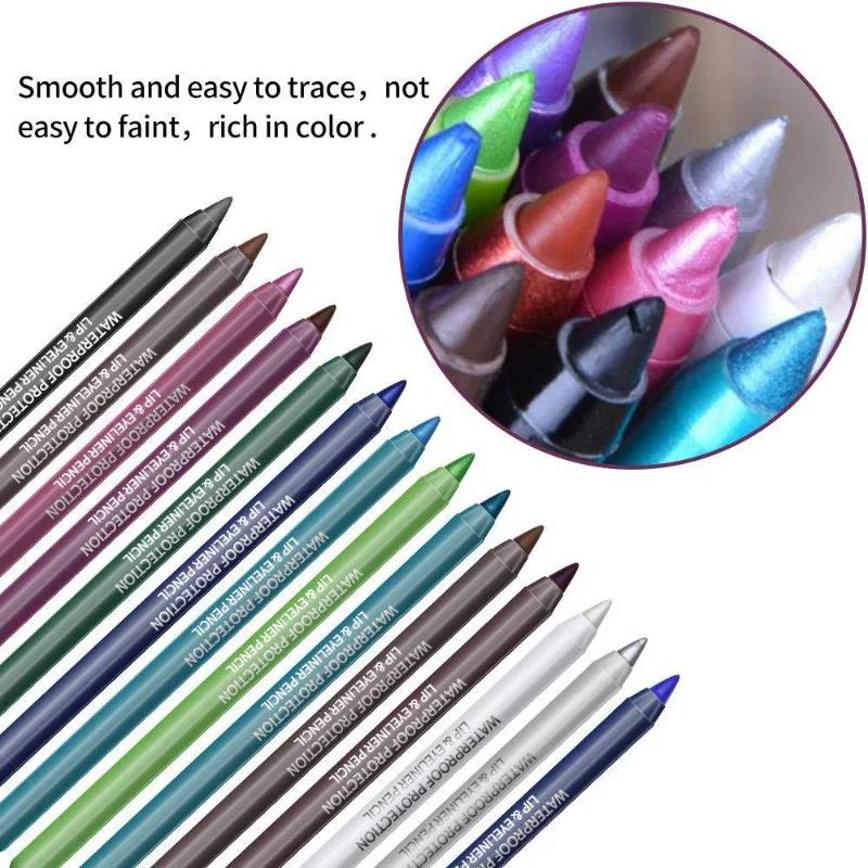 Multicolor Eye Liner Pen Colored Eyeliner Waterproof Makeup Tools Blue ...