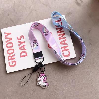 Cartoon Lanyard Cute Neck Strap Office ID Card Wallet Handphone String ...