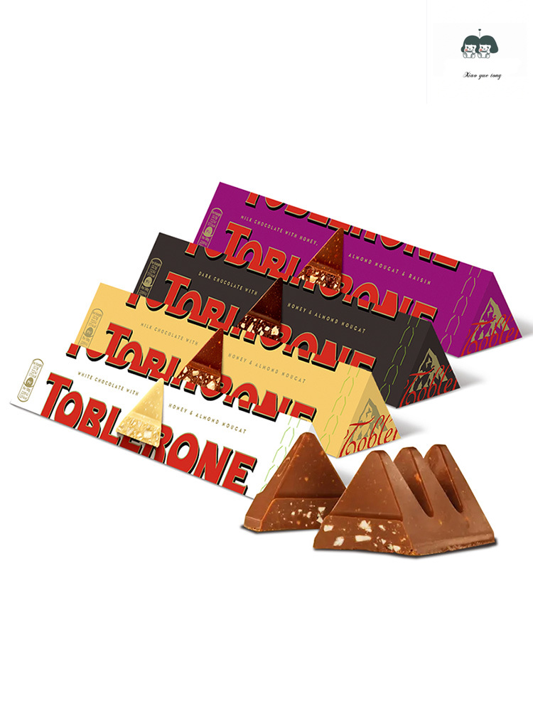 进口Toblerone三角巧克力Imported Toblerone Triangle Chocolate Milk/Black Snacks ...