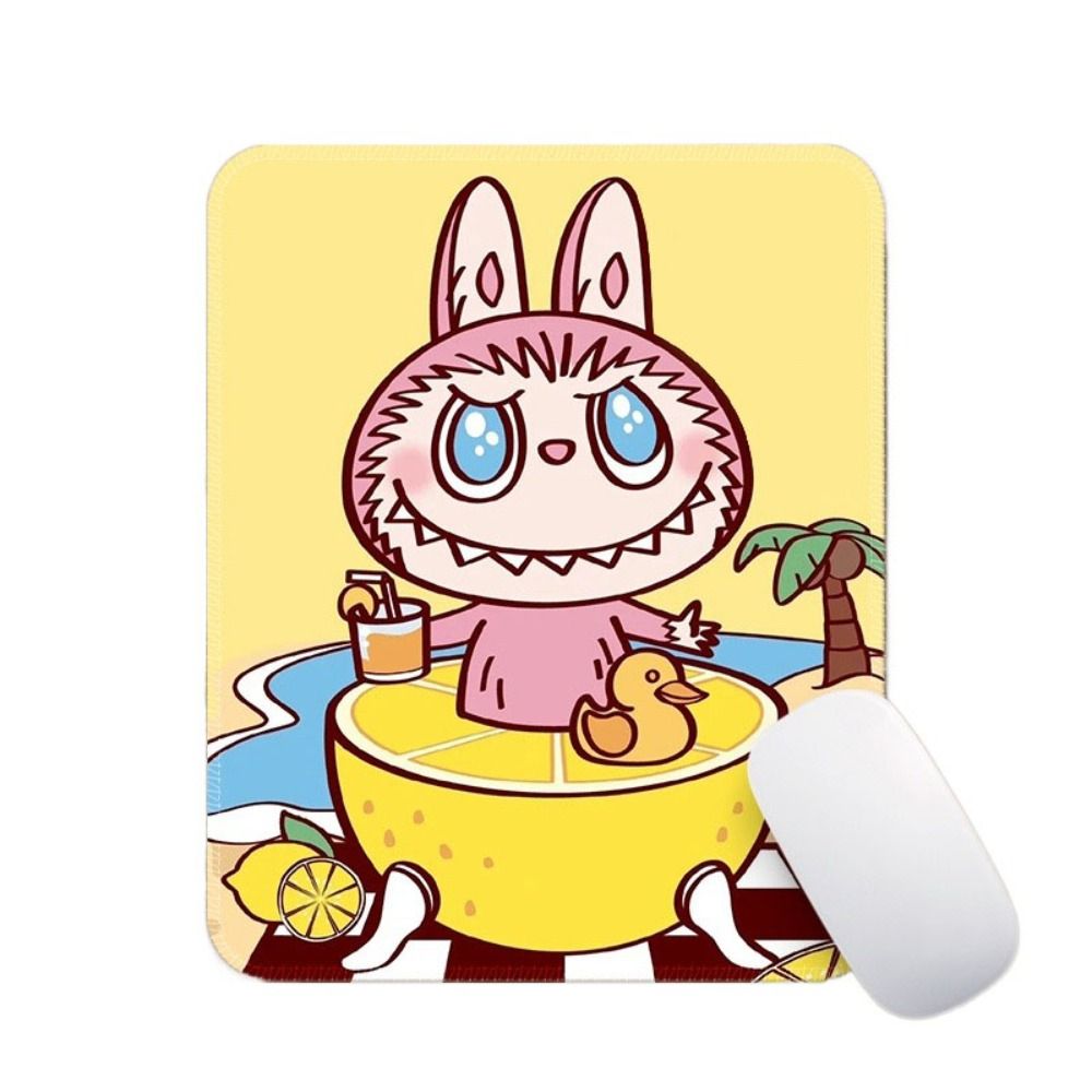 angchi labubu macaron popmart 拉布布泡泡马特 Desk Mat Labubu Time Mouse Pads ...
