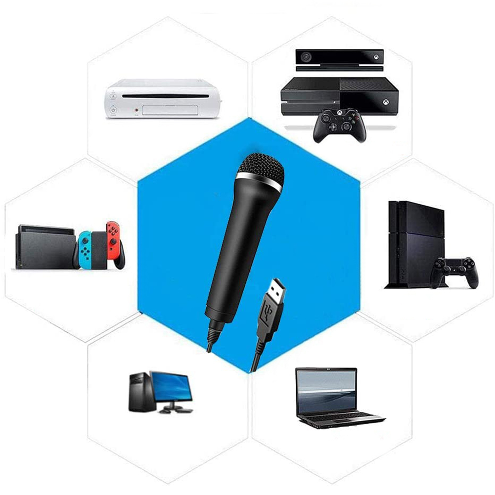 【HOT SALE】 wired microphone karaoke mic for 4/PS4 /switch/wii/xbox/pc ...
