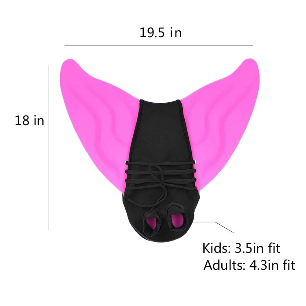 【Petalfall】Swimming Mermaid Tail Diving Foot Flippers Pool Training ...