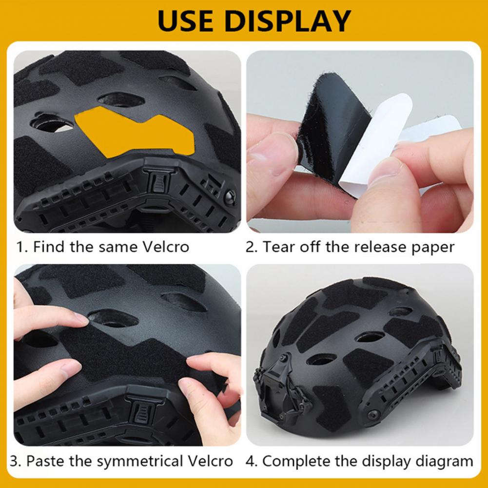 1 Set Helmet Padding Kit Self Adhesive Super High Cut Helmet Velcros ...