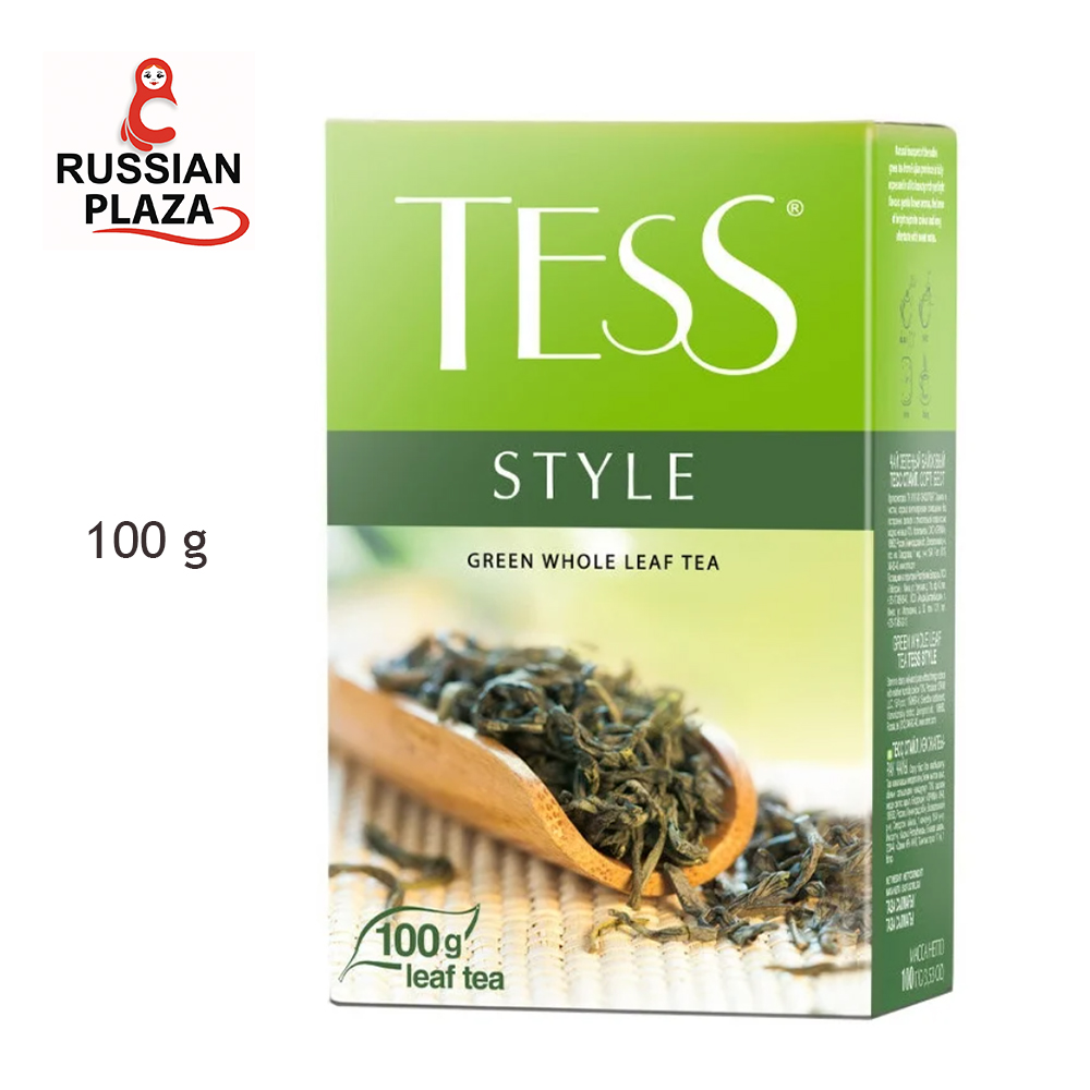 ชาเขียวชนิดใบ Tess Style ขนาดบรรจุ 100 g / Чай Tess Style (Стайл ...