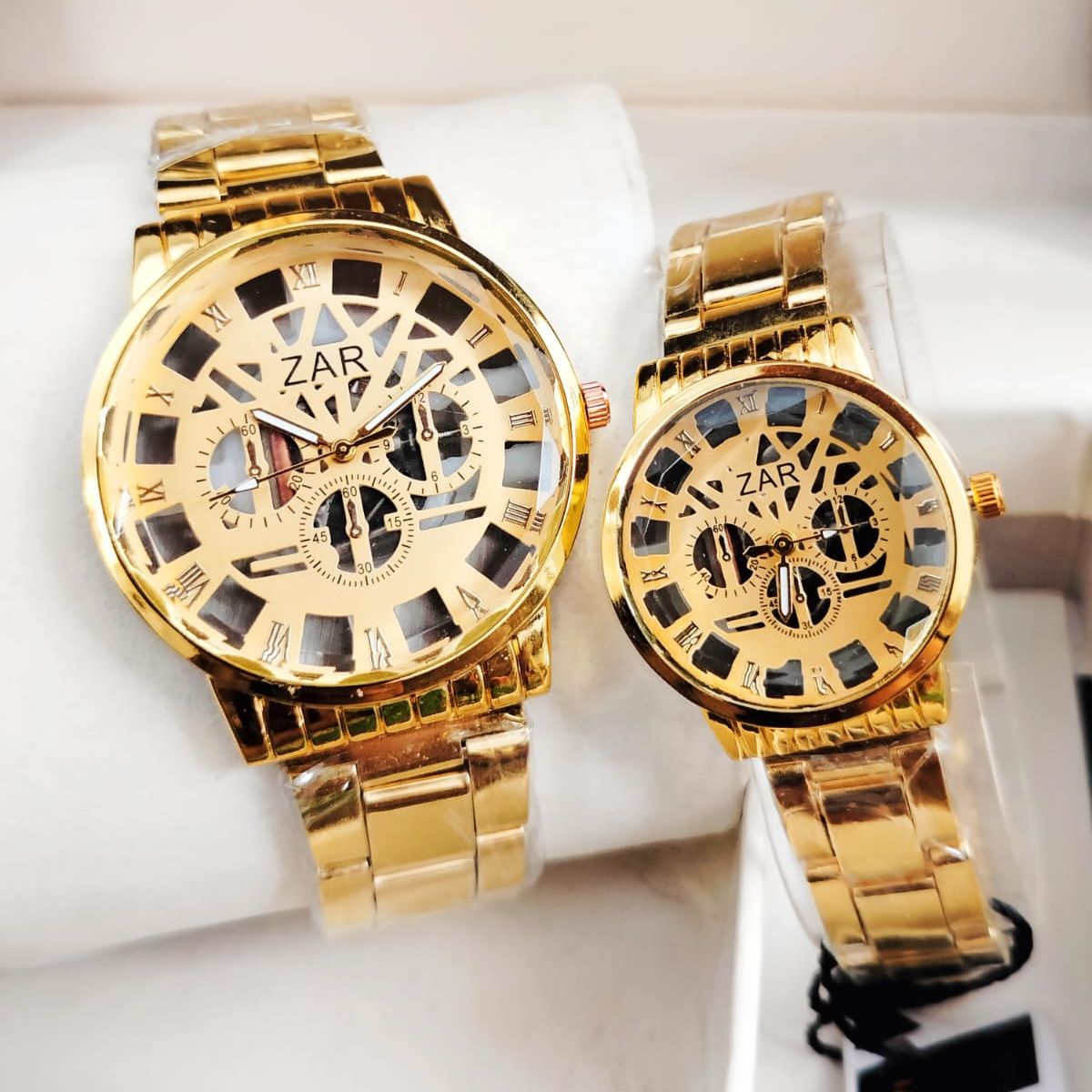 NEW ARRIVAL SKELETON DAIL COUPLE WATCH | Daraz.pk