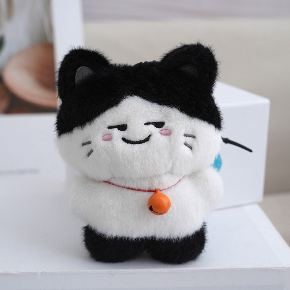 Doll Keyring Bell Cat Plush Toy Keychain Stuffed Kawaii Cat Doll ...