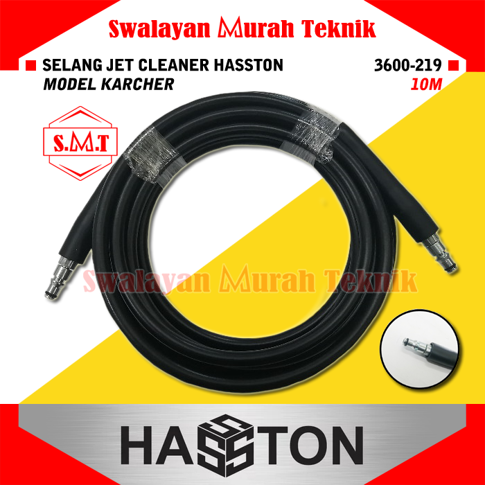 HASSTON PROHEX 3600-219 Selang Jet Cleaner Model Karcher 10 Meter 10M ...