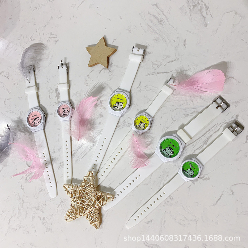 【Essential Good Item】Cartoon-style Big White Children's Watch for Girls ...