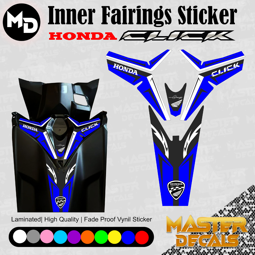 Honda Click inner fairings sticker printed laminated High Quality ...