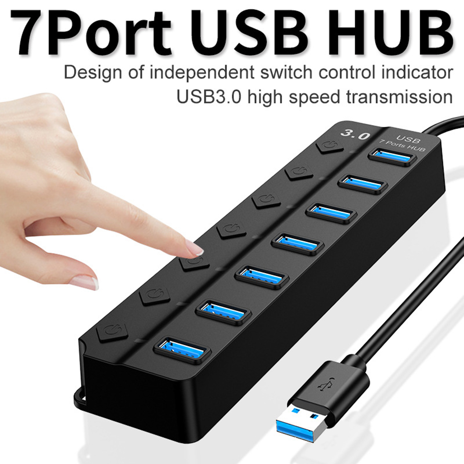 【Top Picks】 Multi USB Splitter Hub 100cm USB 3.0 Hub USB Hub 2.0 Long ...