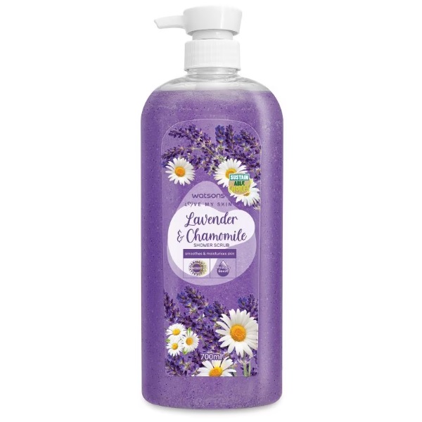 Watsons Shower Scrub 700ml Honey & Chamomile / Lemongrass & Ginger ...