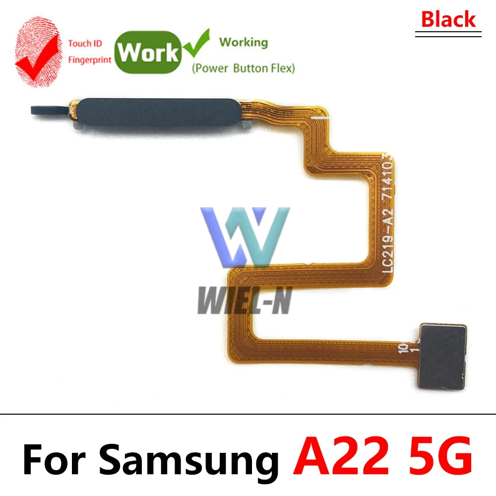 For Samsung A22 4G 5G Fingerprint Sensor Home Back Key Menu Power ...