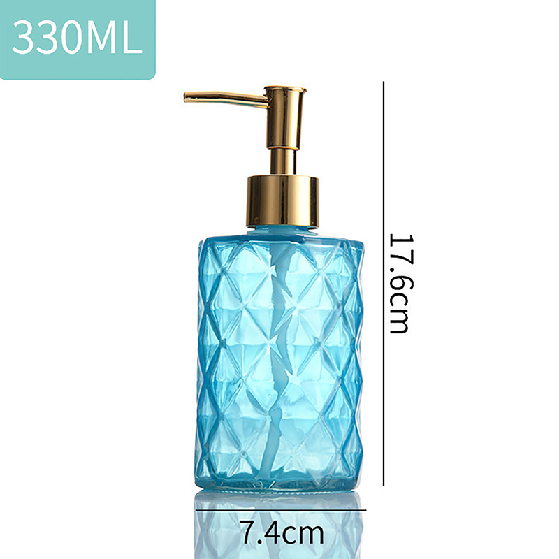 330ml Bathroom Soap Dispenser Portable Glass Travel Liquid Hand ...