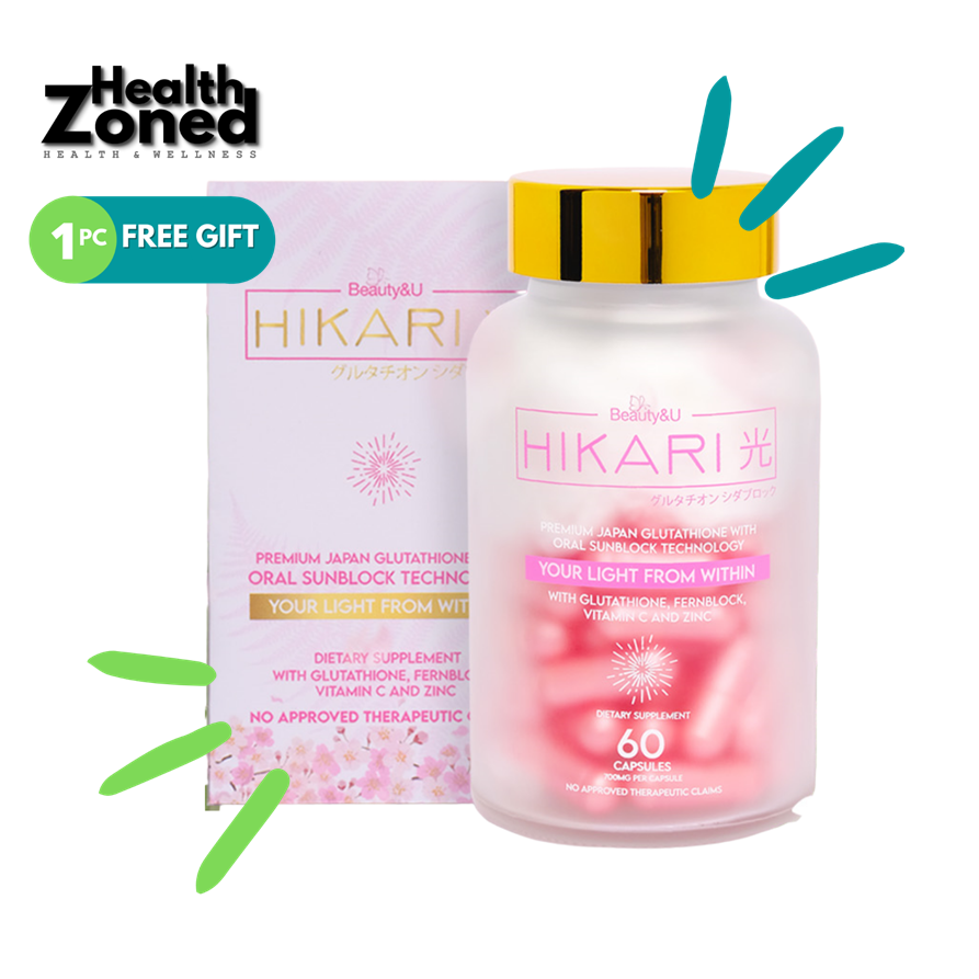 Hikari Premium Japan Glutathione with Oral Sunblock Technology 60 Caps ...