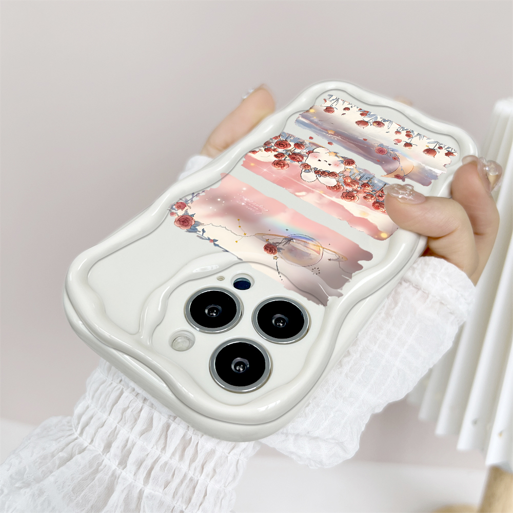 YYDS for Samsung A06 Back Cover Cute Cartoon Rabbit Case Cream Texture ...