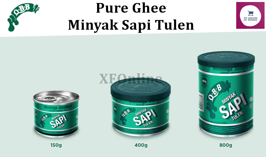 QBB Pure Ghee Minyak Sapi Tulen 150g/400g/800g | Lazada