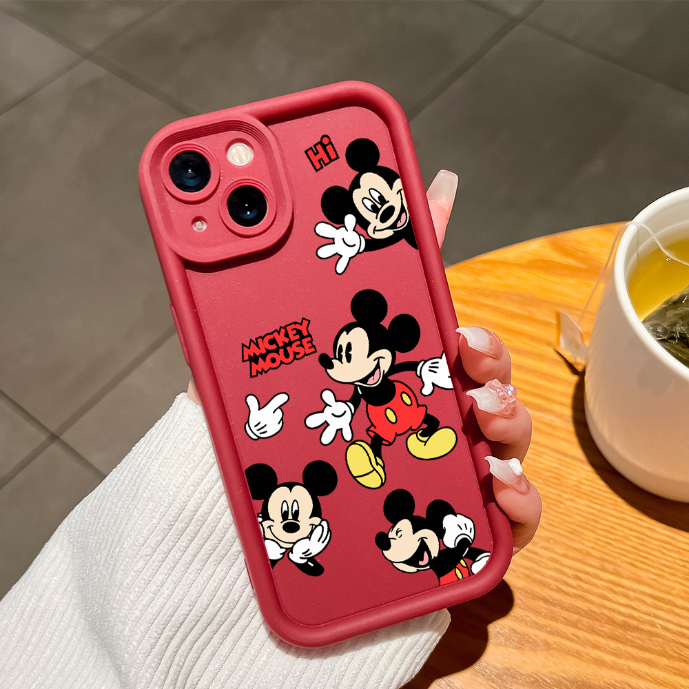 ZCSIBORUI for Vivo V27E Back Cover Cartoon Four Happy Mickey Pattern ...